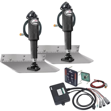 Lenco Marine TT9X12EI 9 x 12 Edge Mount Trim Tab Kit with LED Indicator ...