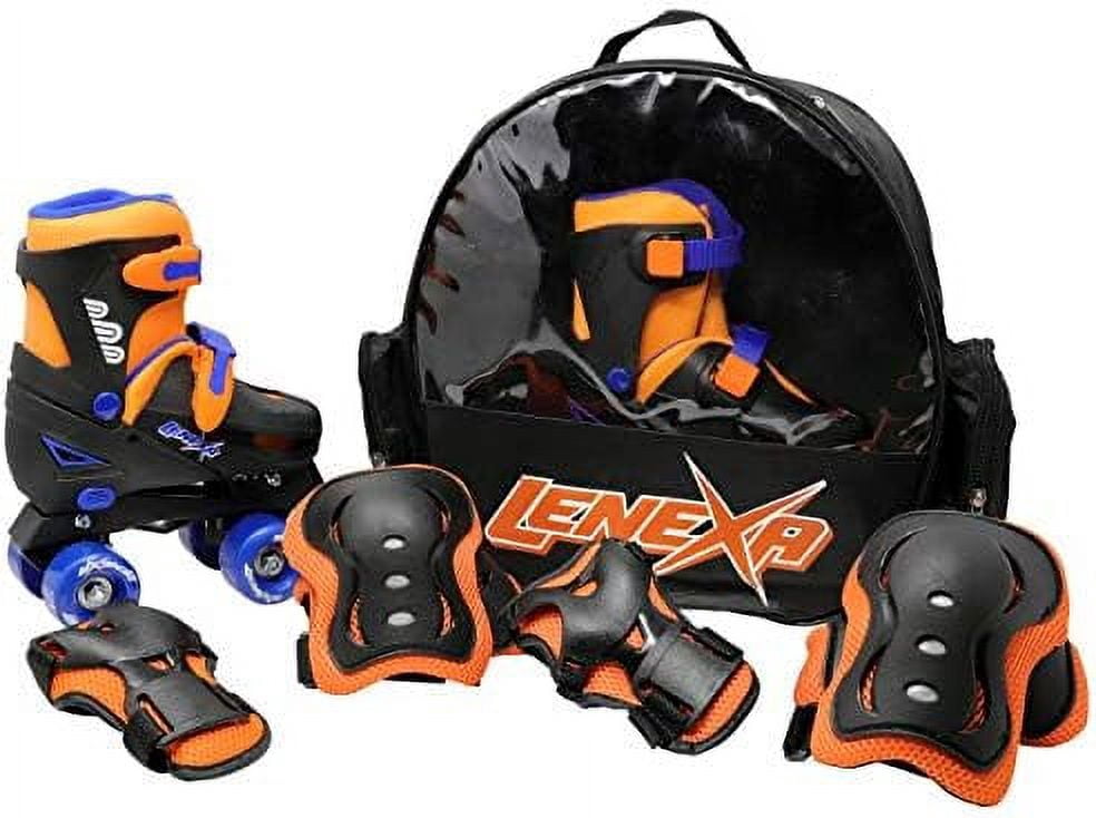 Lenexa Go GRO Adjustable Quad Roller Skate Bundle - Kids Roller Skates ...