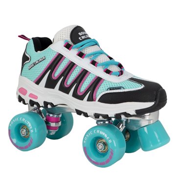 Chicago Ladies Bullet Speed Skates White Classic Quad Roller Skate ...