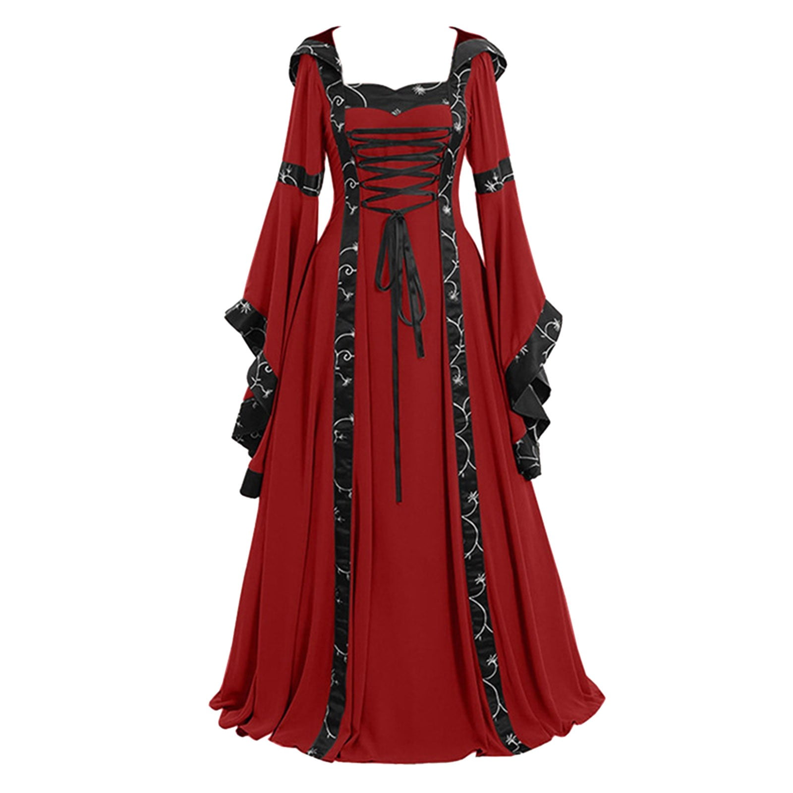 Length Floor Dress Elegant Gothic for Women Style Historical Attire ...
