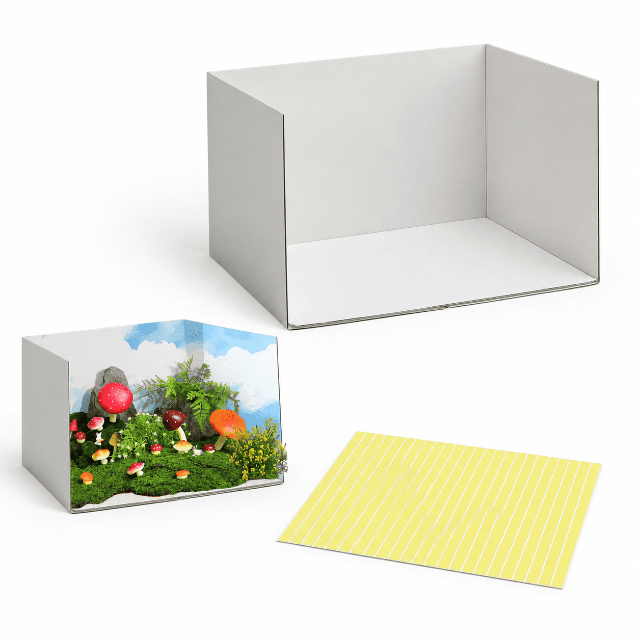 Lengthen Cardboardama Kit White Box Supplies For Display - Walmart.com