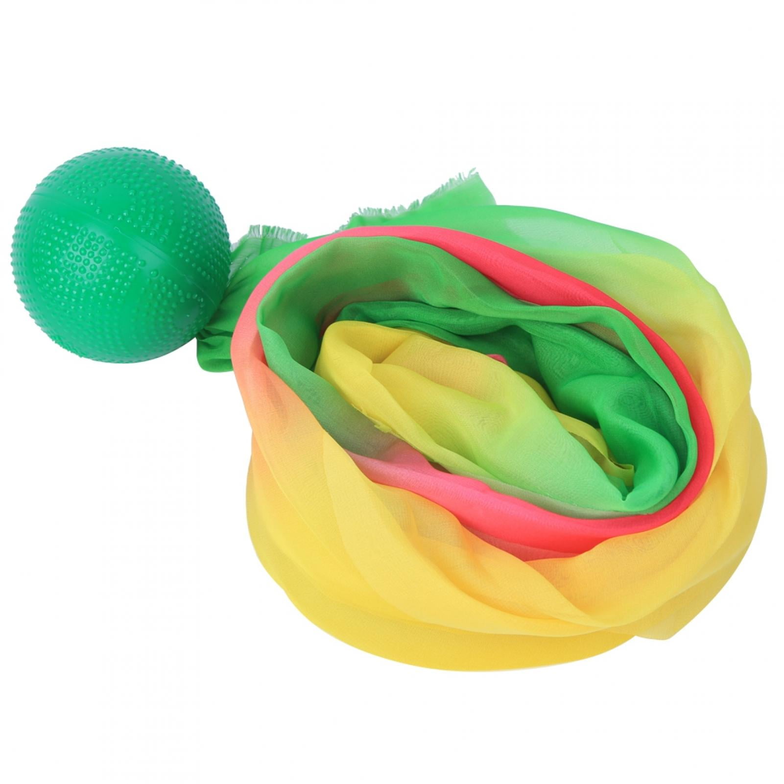 Lengthen Colorful Yarn Tape Exercise Tai Chi Soft Strength Silk Ball ...