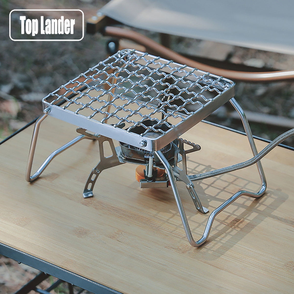 Lengthening Camping Stove Grill Stand Outdoor Stainless Steel Burner ...