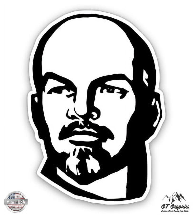 Lenin - 12" Vinyl Sticker Waterproof Decal - Walmart.com