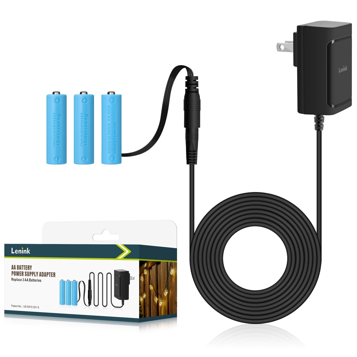 Lenink AC Power Supply Adapter for 3 AA Battery, AA Battery Replacement ...