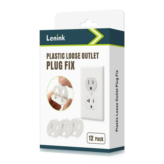 Lenink Loose Outlet Plug Fix, 12 Pack Adhesive Plastic Socket Secure ...