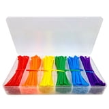Lenitech 4" (10 cm) Multi-Purpose Cable Ties (600 Piece), Assorted ...