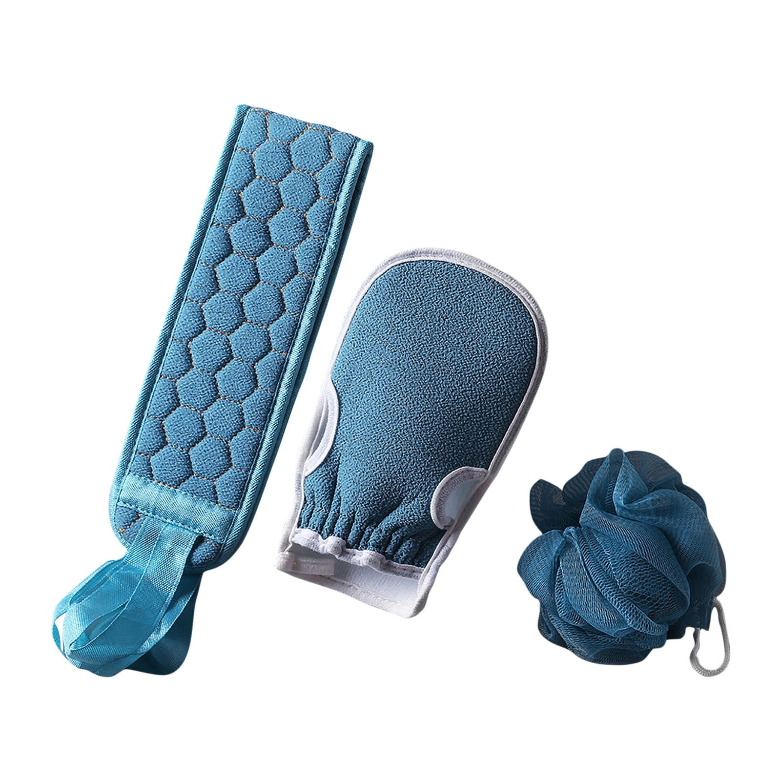 Lenkho Deals Exfoliating Back Scrubber for Shower, Double-Sided Back ...
