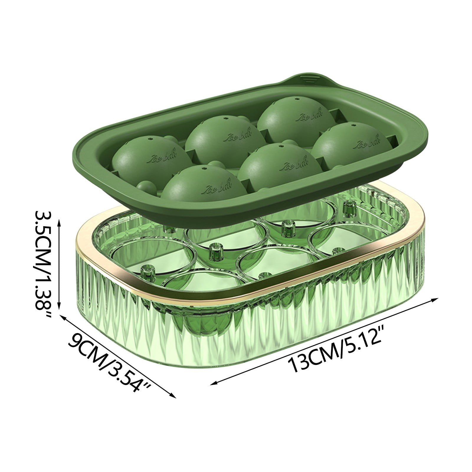 Lenkho Deals Ice Cube Tray with Lid and Bin,Ice Cubes Mold for Freezer ...