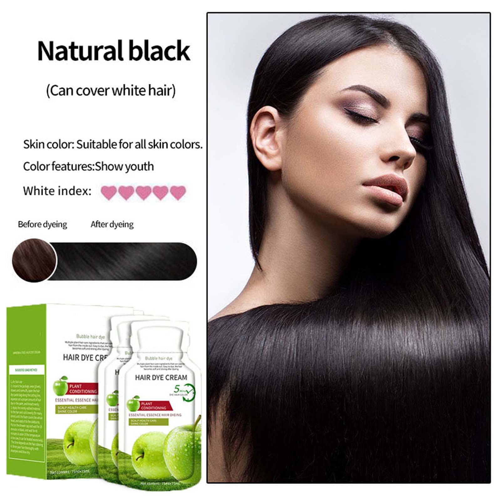 Lenkho Does Not Stick To Scalp Hair Dyes, Long Lasting Permanent Hair ...