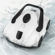 Winny Cordless Robotic Pool Cleaner, Dual Suction, Suitable for Flat ...