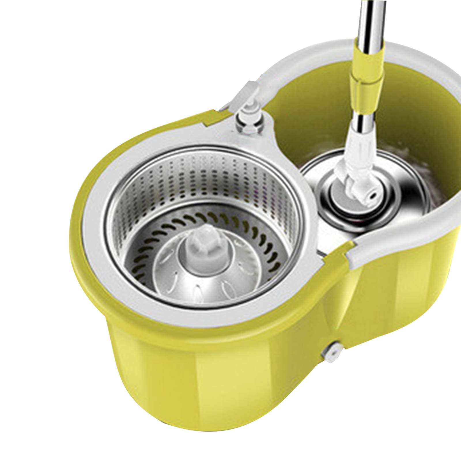 Lenkho Mop Barrel Rotating Mop Rod Universal Dual Drive Mop Cloth ...