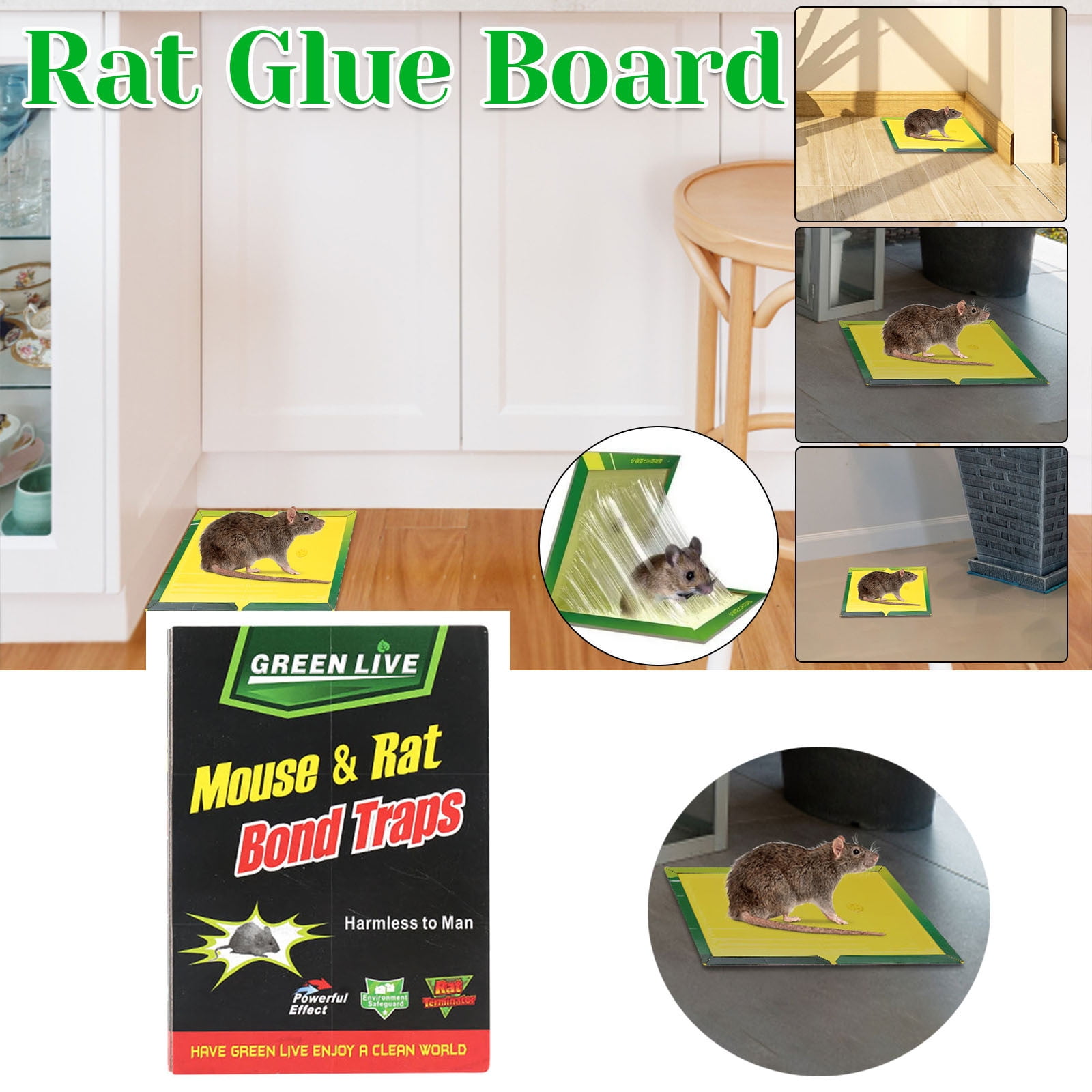 Lenkho Mouse Trap GlueFfor Mice Mouse Trap For Large Mice Mouse Trap ...