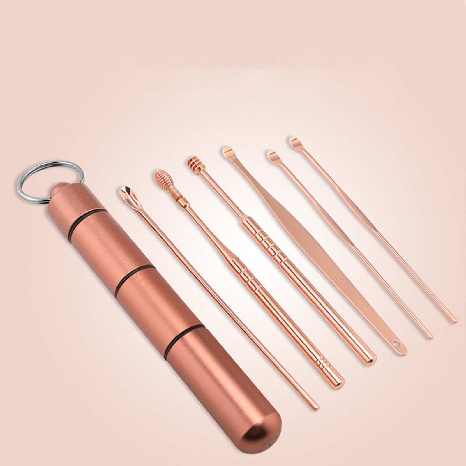 Lenkho Sales 6-piece Stainless Steel Ear Pick Ear Pick Tool Storage ...