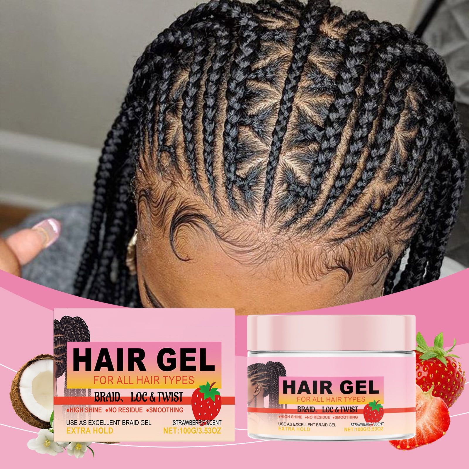 Lenkho Sales Braiding For Twists Braids Extra Hold Braid Gel Edges ...
