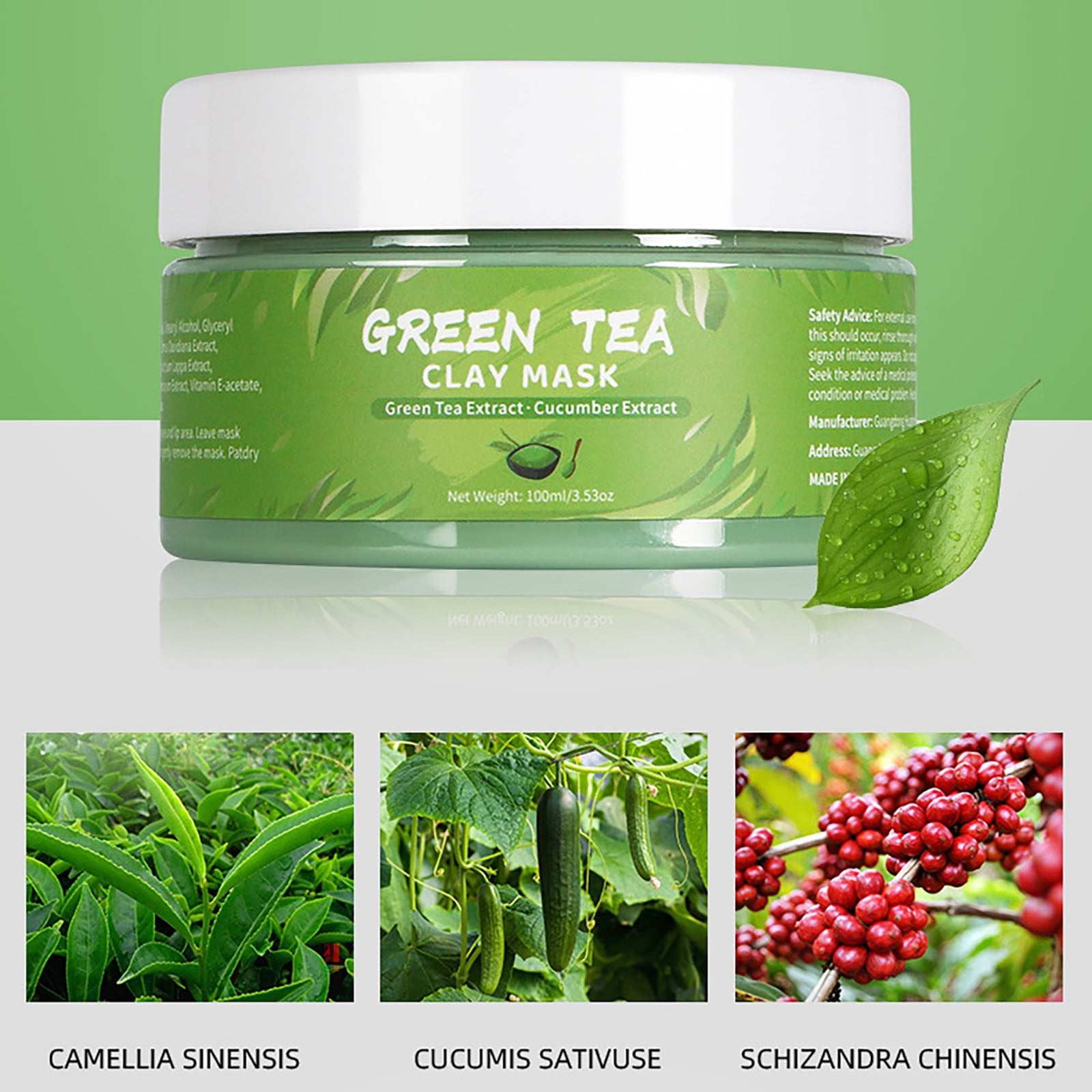 Lenkho Sales Green Tea Hydrating Cleaning Mud Film With Fine Texture ...