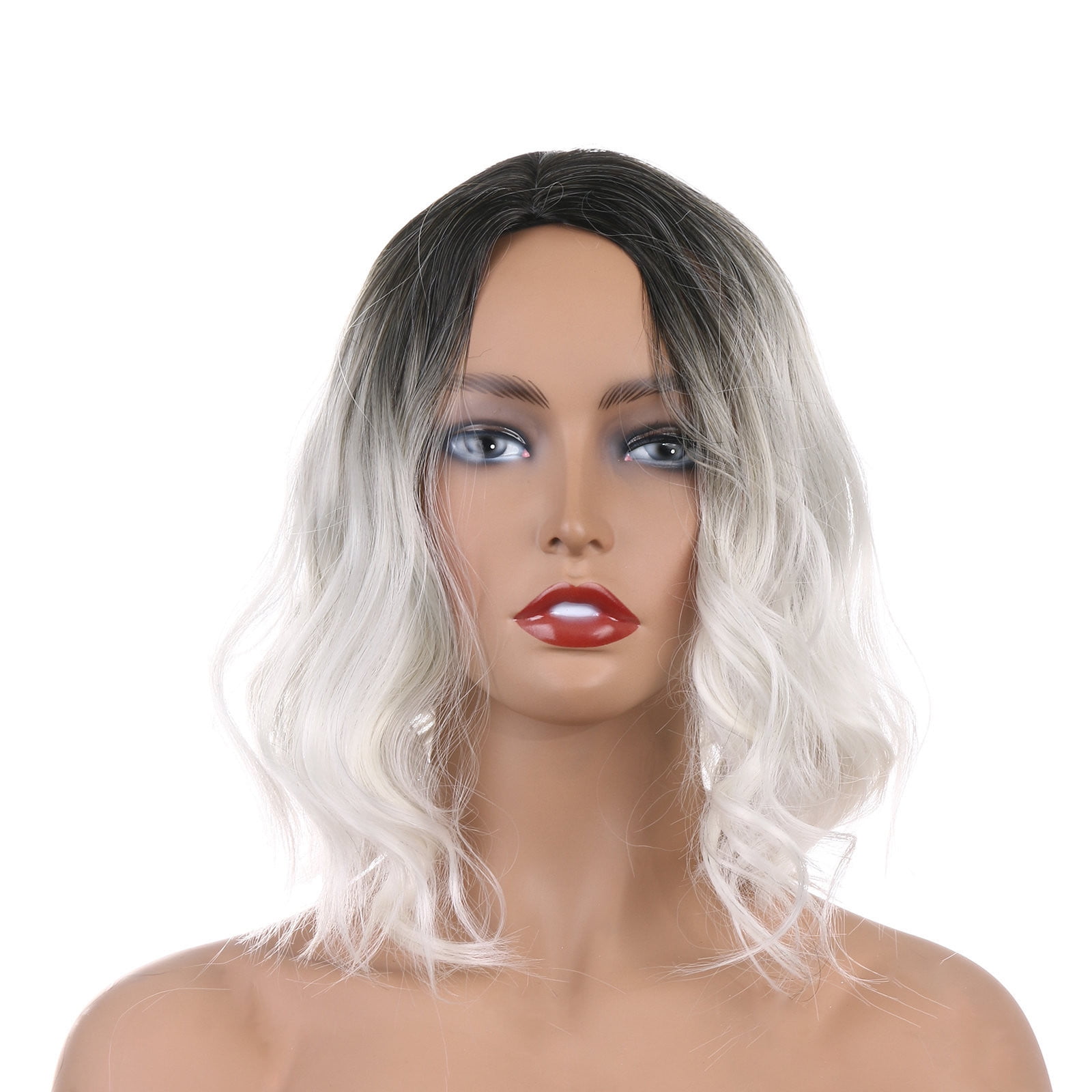 Lenkho Sales Short Hair Female Gradient Color Mechanism Rose Mesh ...