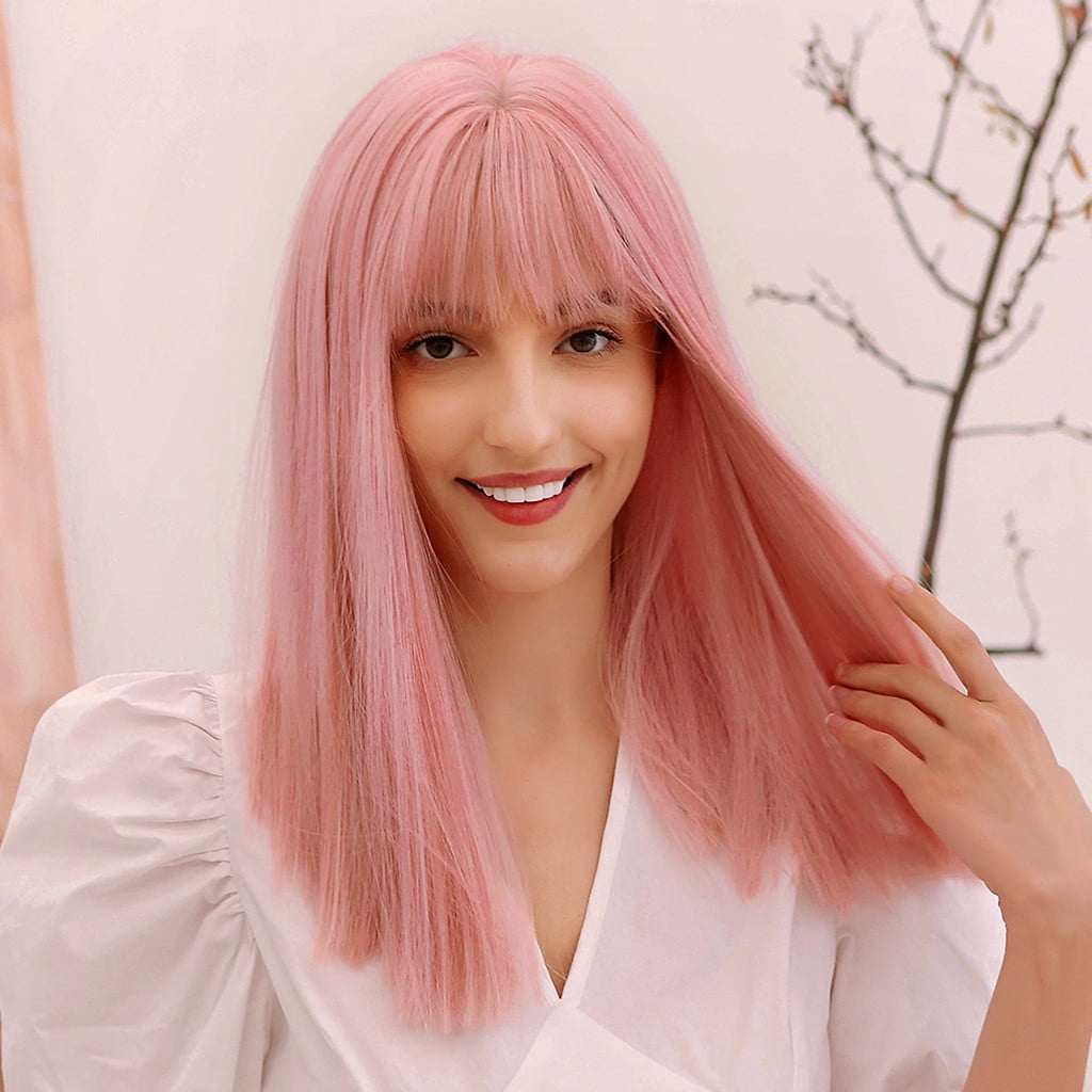 Lenkho Sales Wig Enforcement Wig Chemical Fiber Hood Can Be Rolled And ...