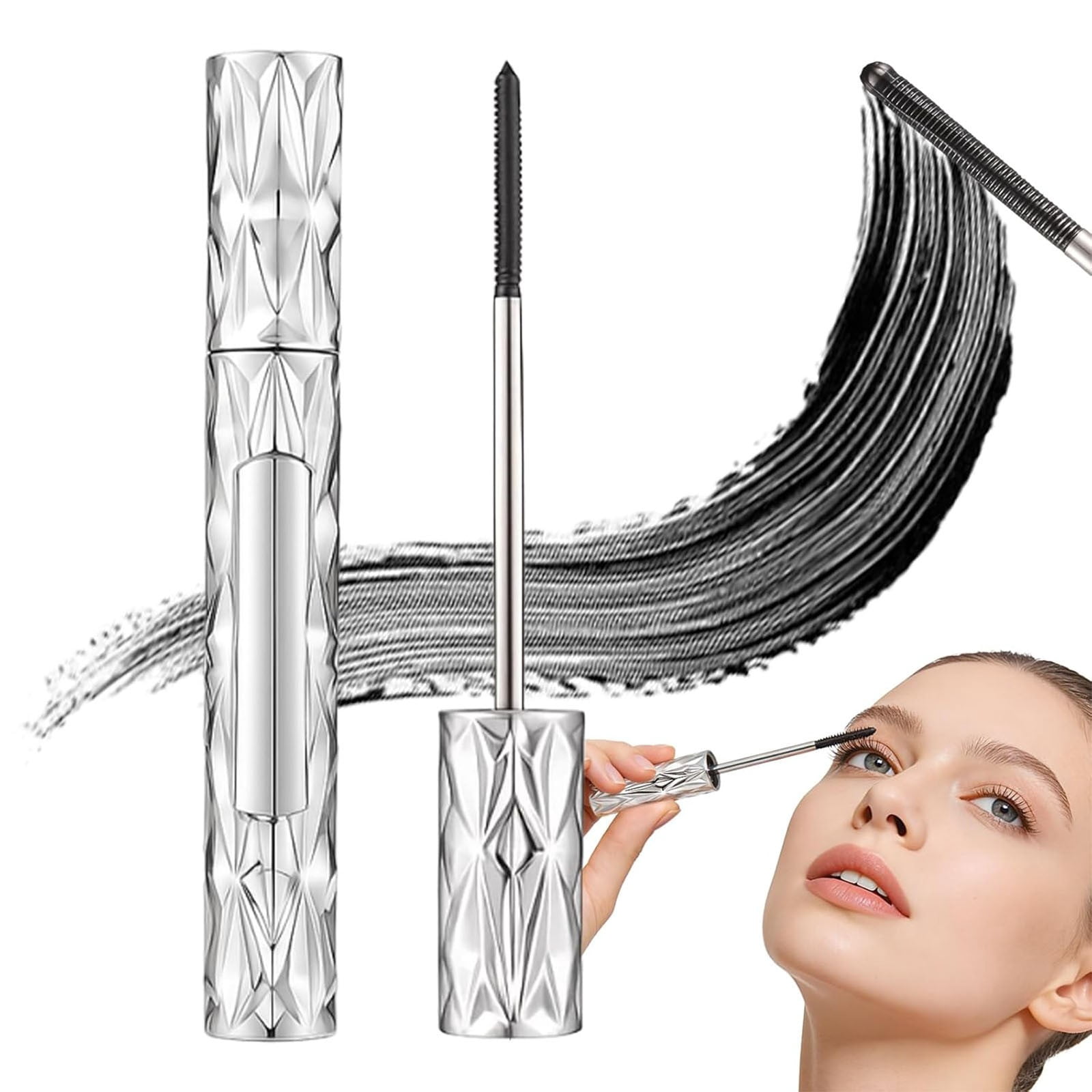 Lenkho Steel Tube Eyelash Eyelash 2026 Metal Wand Mascara Volumizing ...