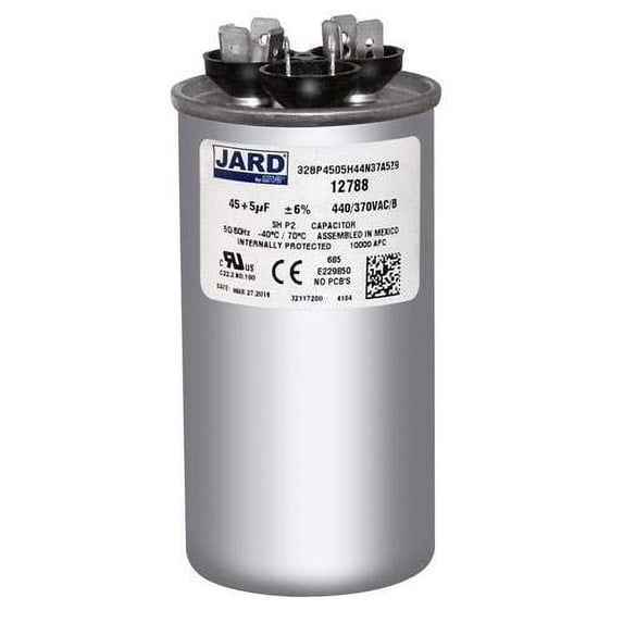 100335-12 - 45 + 5 uf MFD 440 Volt VAC Replacement Round Dual Run ...