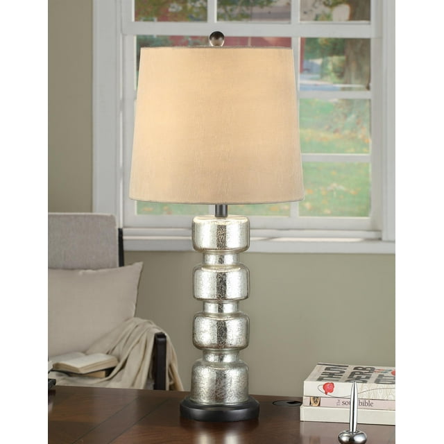 Lennox Glass and Resin 31-Inch Table Lamp, Antique Mercury - Walmart.com