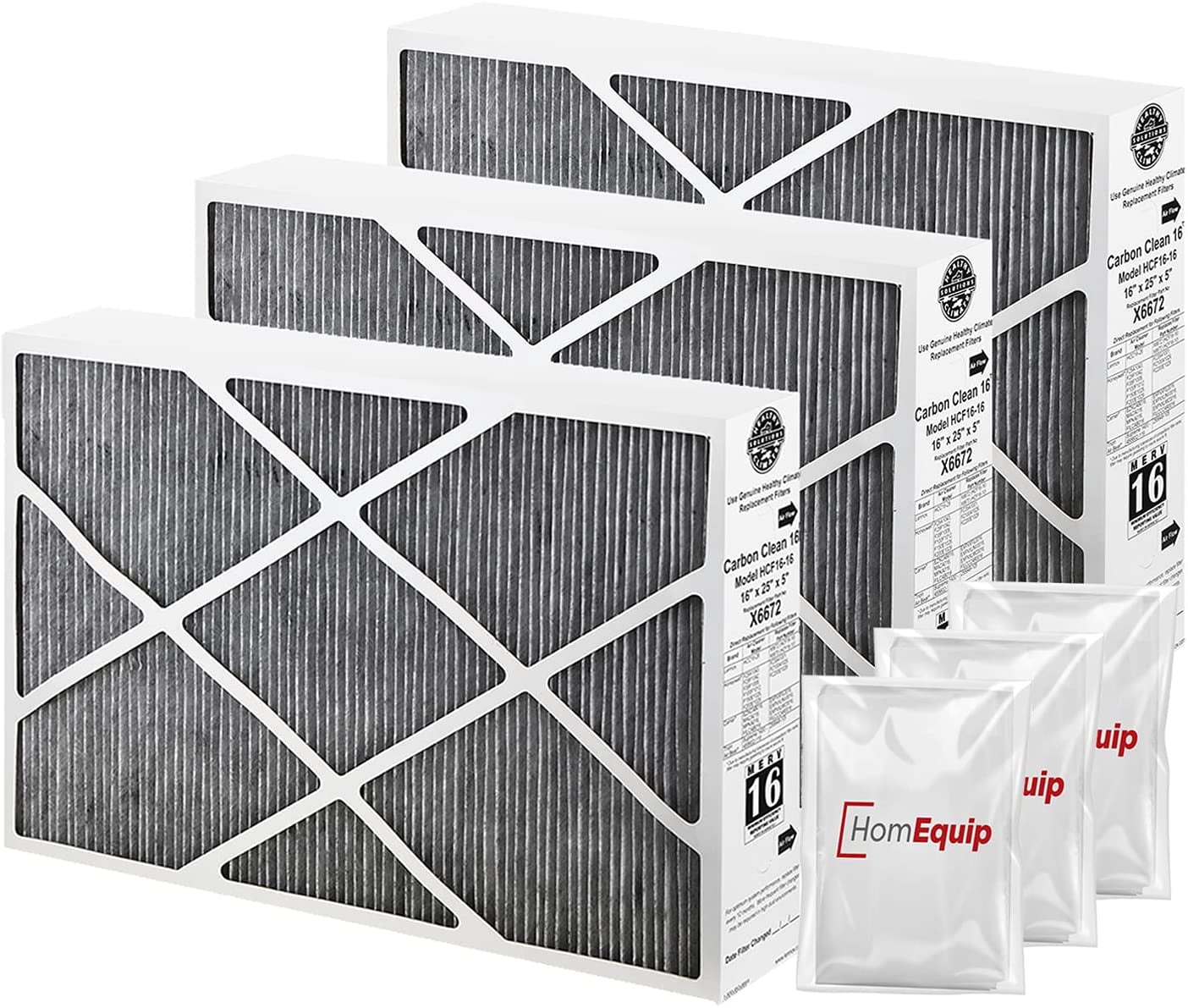 Lennox X6672 Furnace Filters, Carbon Clean Healthy Climate 16x25x5 Air ...