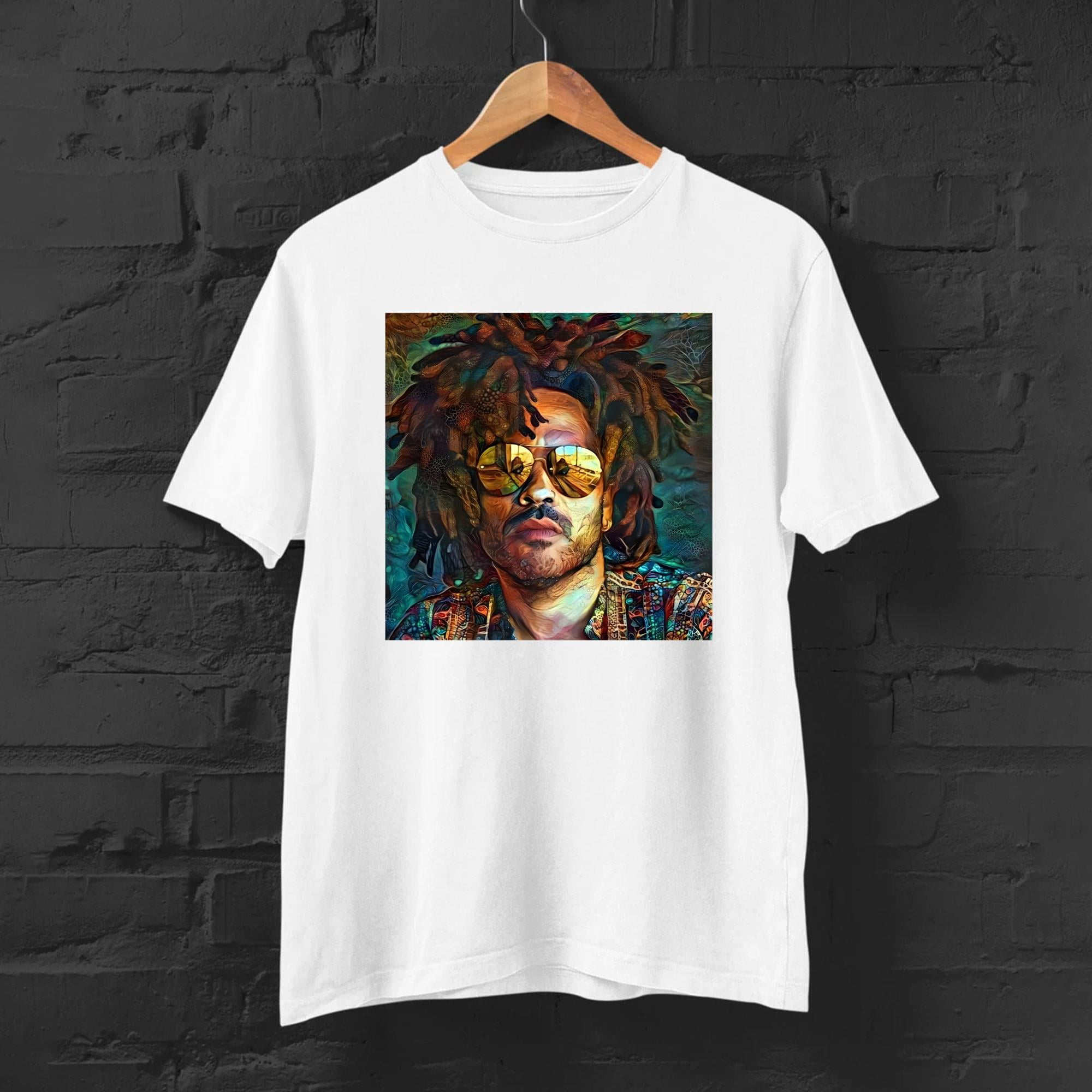 Lenny Kravitz Homage T-shirt, Lenny Kravitz Fan Tees, American R&B ...