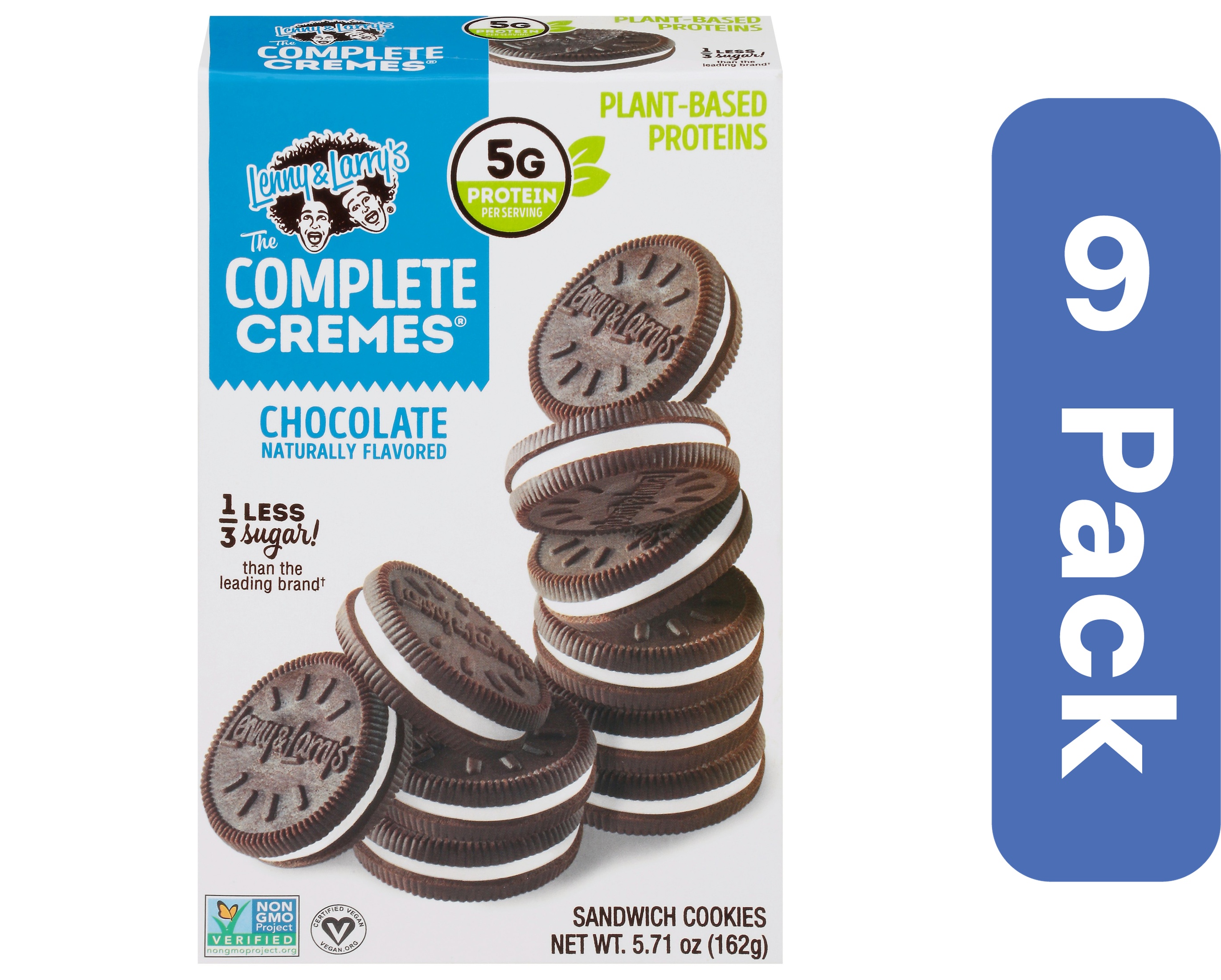 Lenny & Larry's Chocolate Complete Cookie Bar 5.71 oz (Pack Of 9 ...