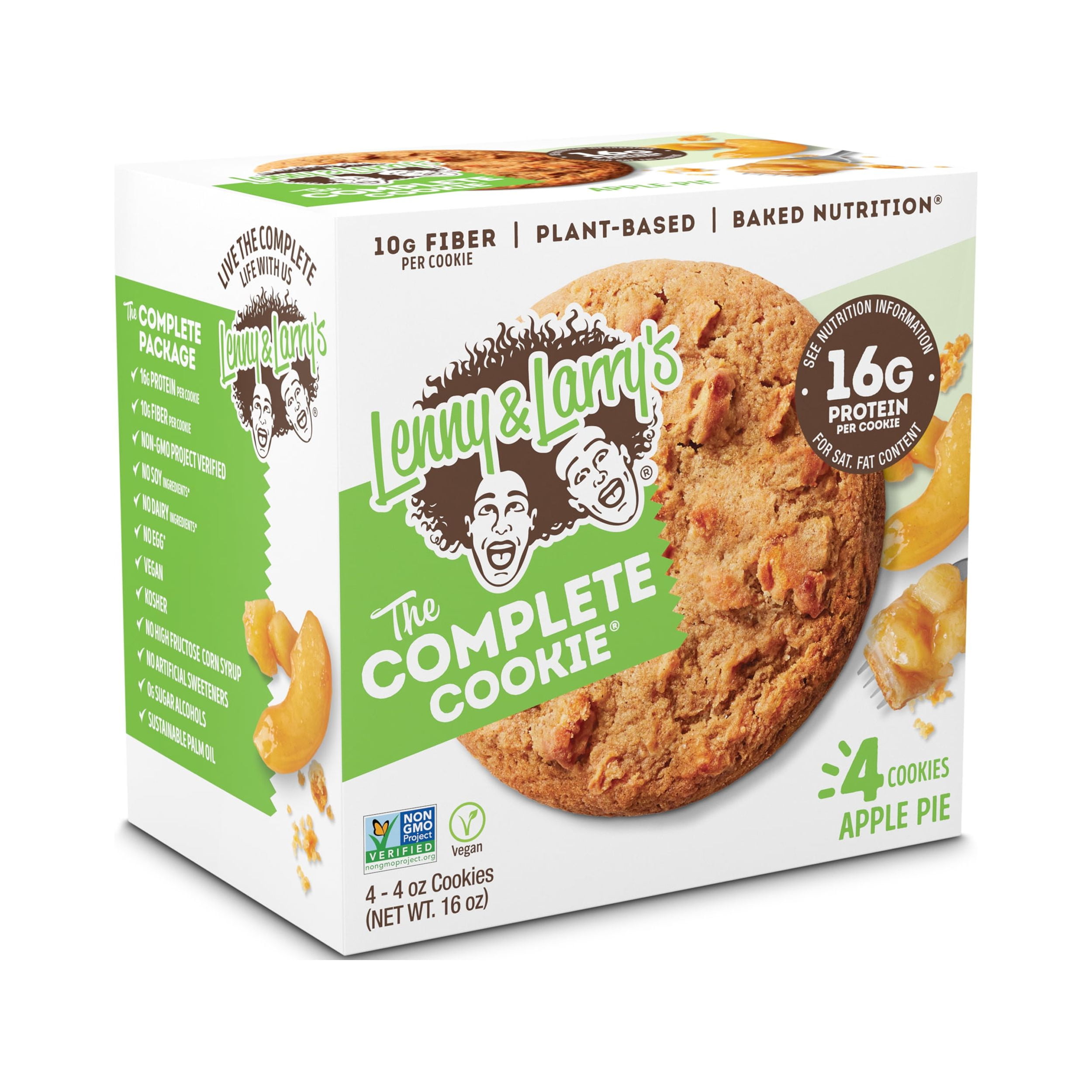 Lenny & Larry's The Complete Cookie, APPLE PIE, 16g Protein, 4ct ...