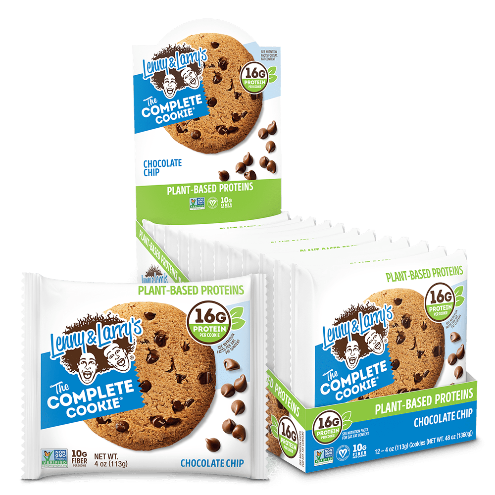 Lenny & Larry's Complete Chocolate Chip Cookies, 4 oz, 12 Ct - Plant ...