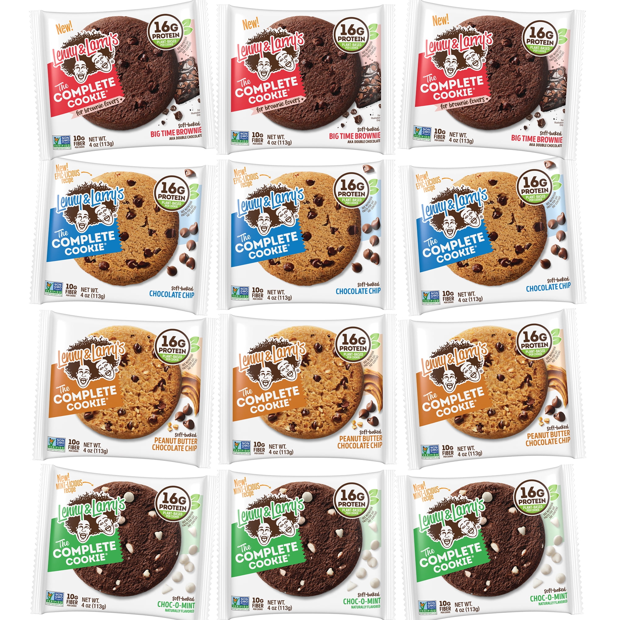 Lenny & Larry's, The Complete Cookie, 12 Ct, Chocolate Lovers Variety ...