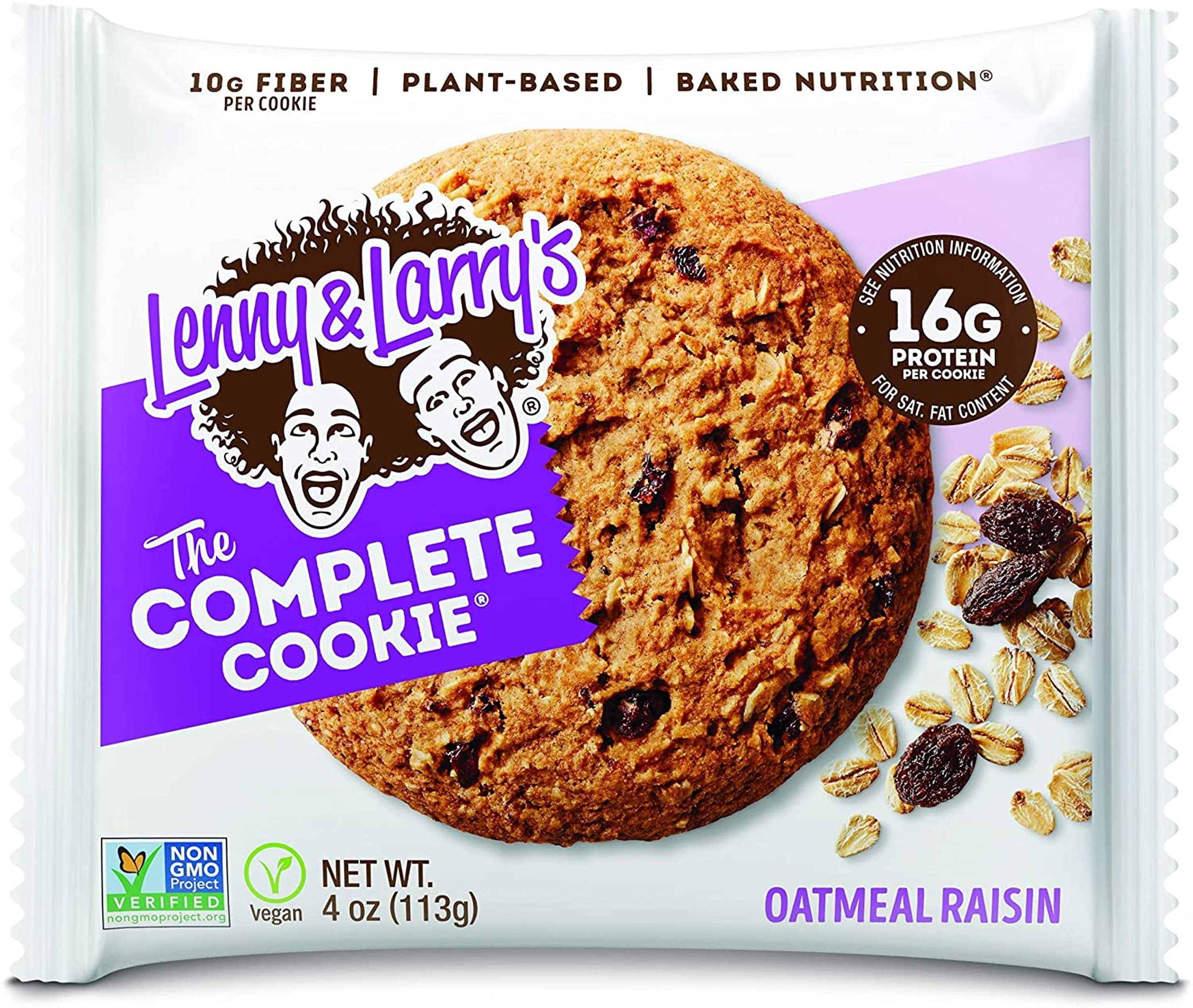 Lenny & Larry's The Complete Cookie, Oatmeal Raisin, 16g Plant Protein ...