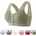 Lenocharm Bra, Posy Bra - Comfortable Front Button Wireless ShapingBra ...