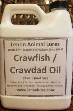 Lenon's Crawfish/Crawdad Oil Great Attractant for Raccoon, Mink and ...