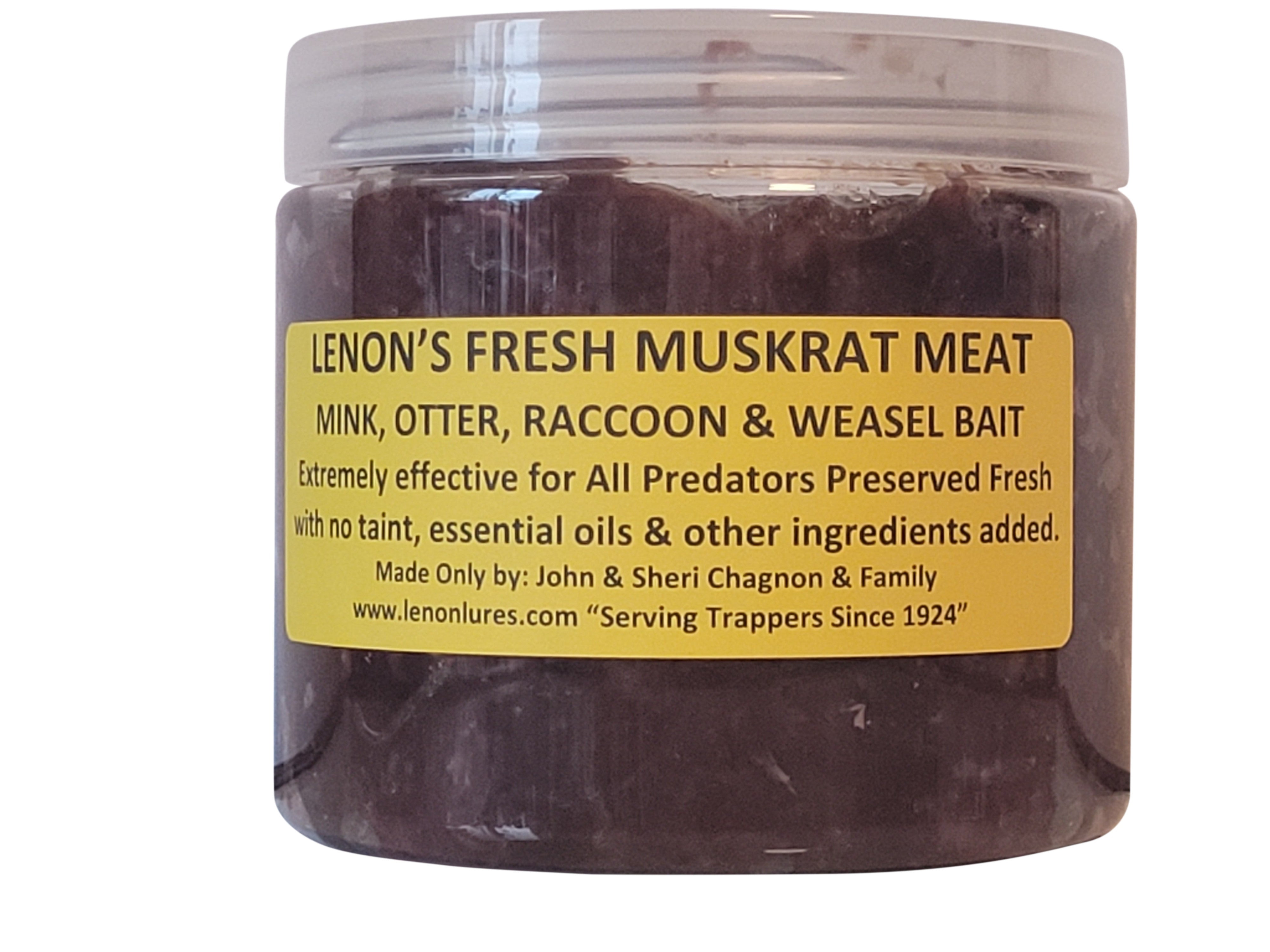 Lenon's Fresh Preserved Muskrat Meat Bait Especially for Weasel, Mink ...