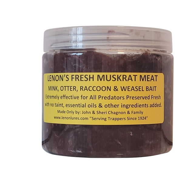Lenon's Fresh Preserved Muskrat Meat Bait Especially for Weasel, Mink ...
