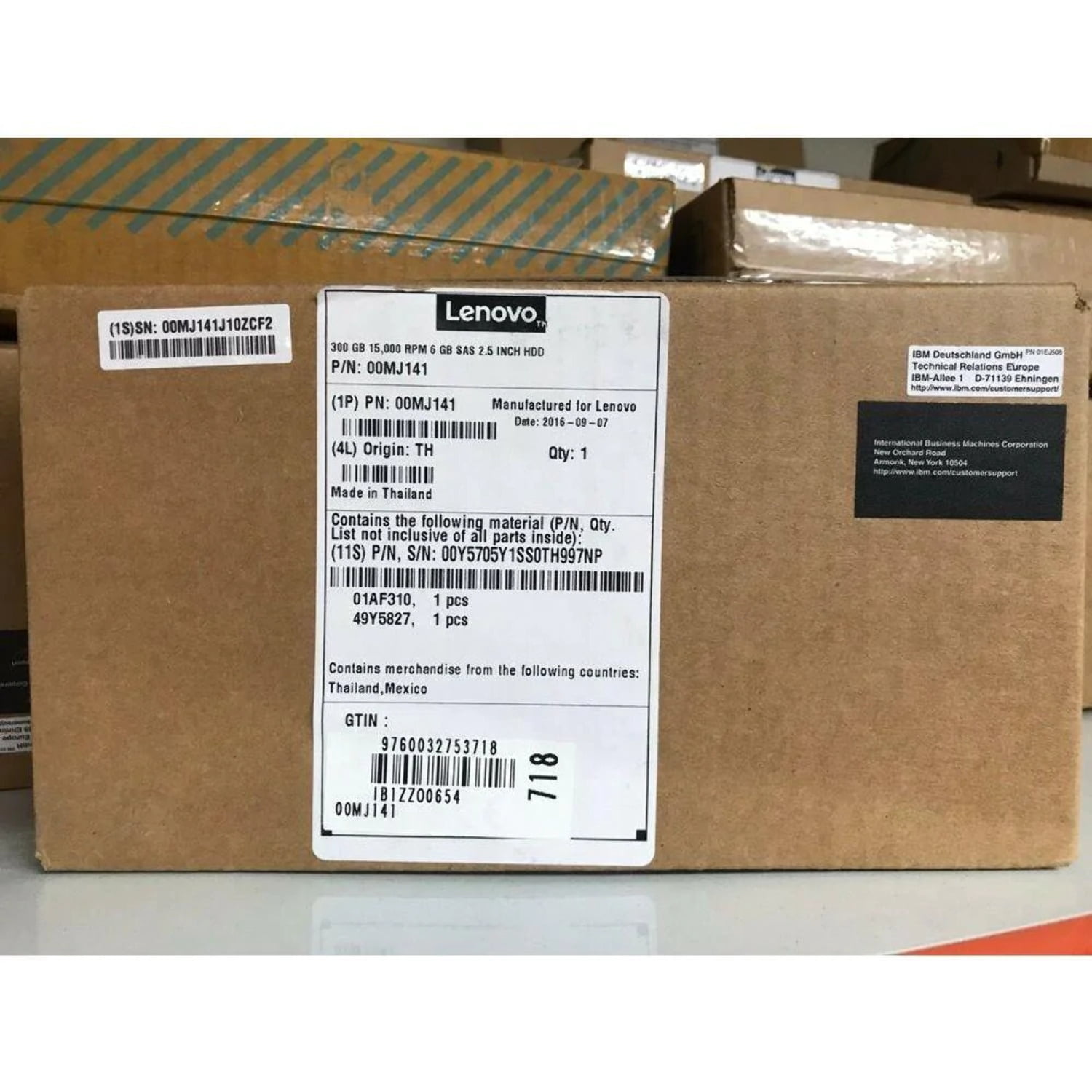 Lenovo 00MJ141 IBM.Hard Drive SAS 300 GB Serial ATA-600 2.5 15000 rpm ...