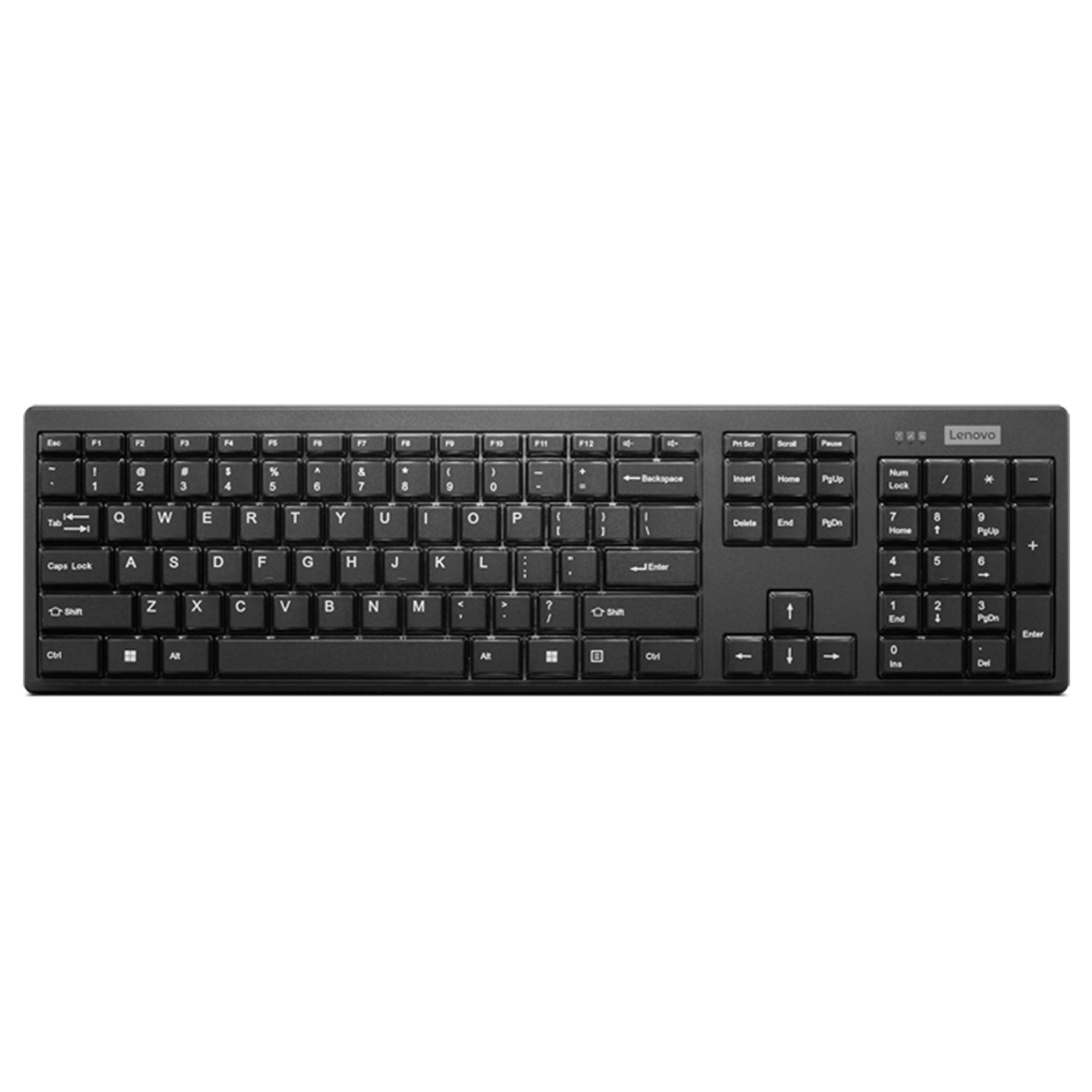 Lenovo 100 USB-A Wireless Keyboard with USB Receiver, Black - Walmart.com
