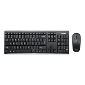 Lenovo 100 Wireless Keyboard and Mouse Combo - Cordless Set with Spill ...