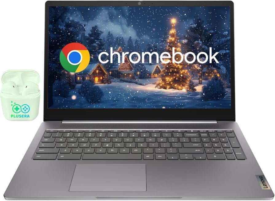 Lenovo 15.6" FHD IdeaPad Chromebook Laptop, Dual-Core Intel Celeron ...