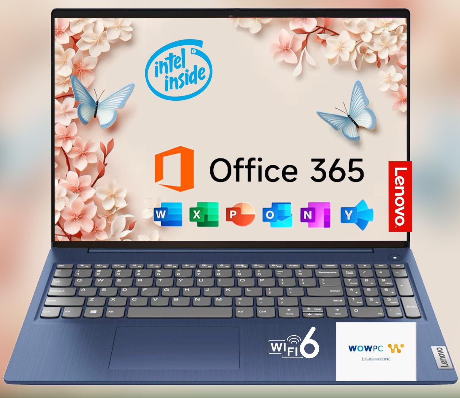 Lenovo 15.6" IdeaPad Laptop | 12GB RAM | Dual Storage: 512GB SSD + 128GB eMMC | 1-Year Microsoft ...