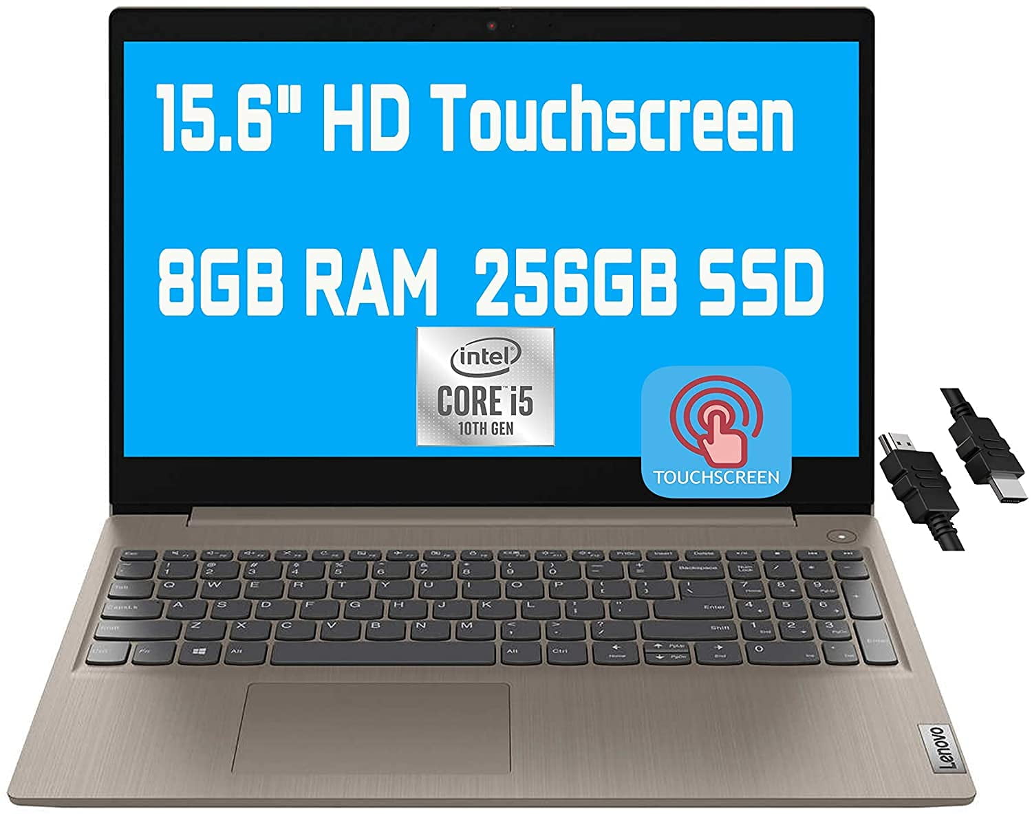 Lenovo 2021 Flagship Ideapad 3 Laptop Computer 15.6" HD Touchscreen Display Intel Quad-Core i5 ...