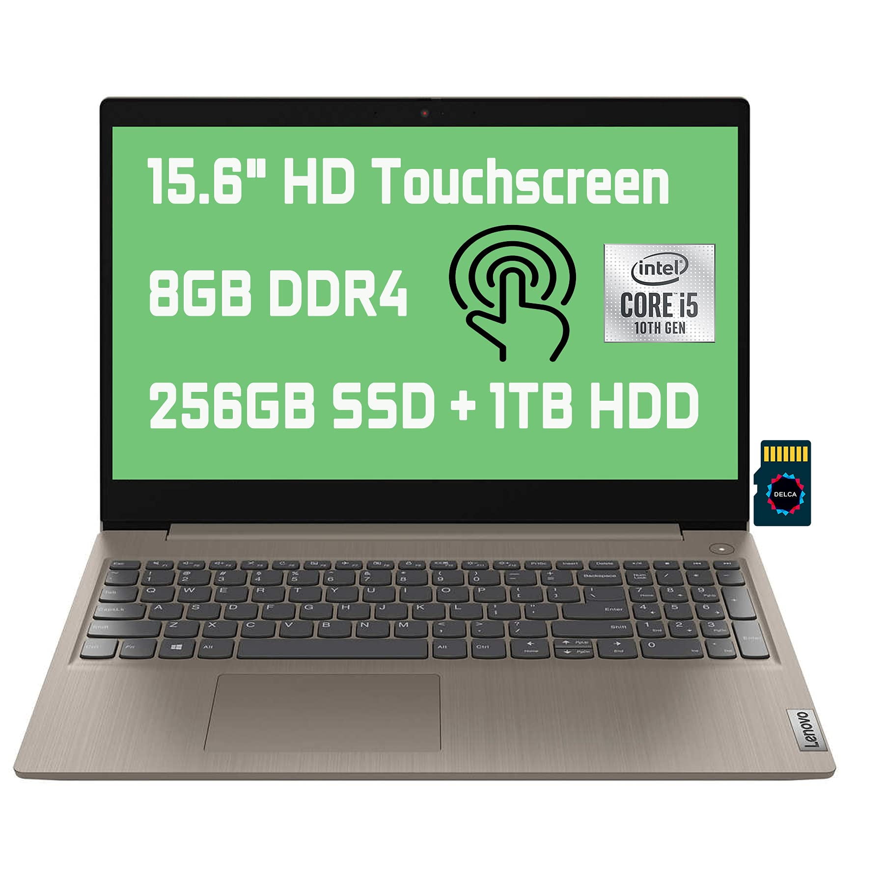 Lenovo 2021 Ideapad 3 Premium Laptop I 15.6" HD Touchscreen Display I Intel 4-Core i5-10210U ...