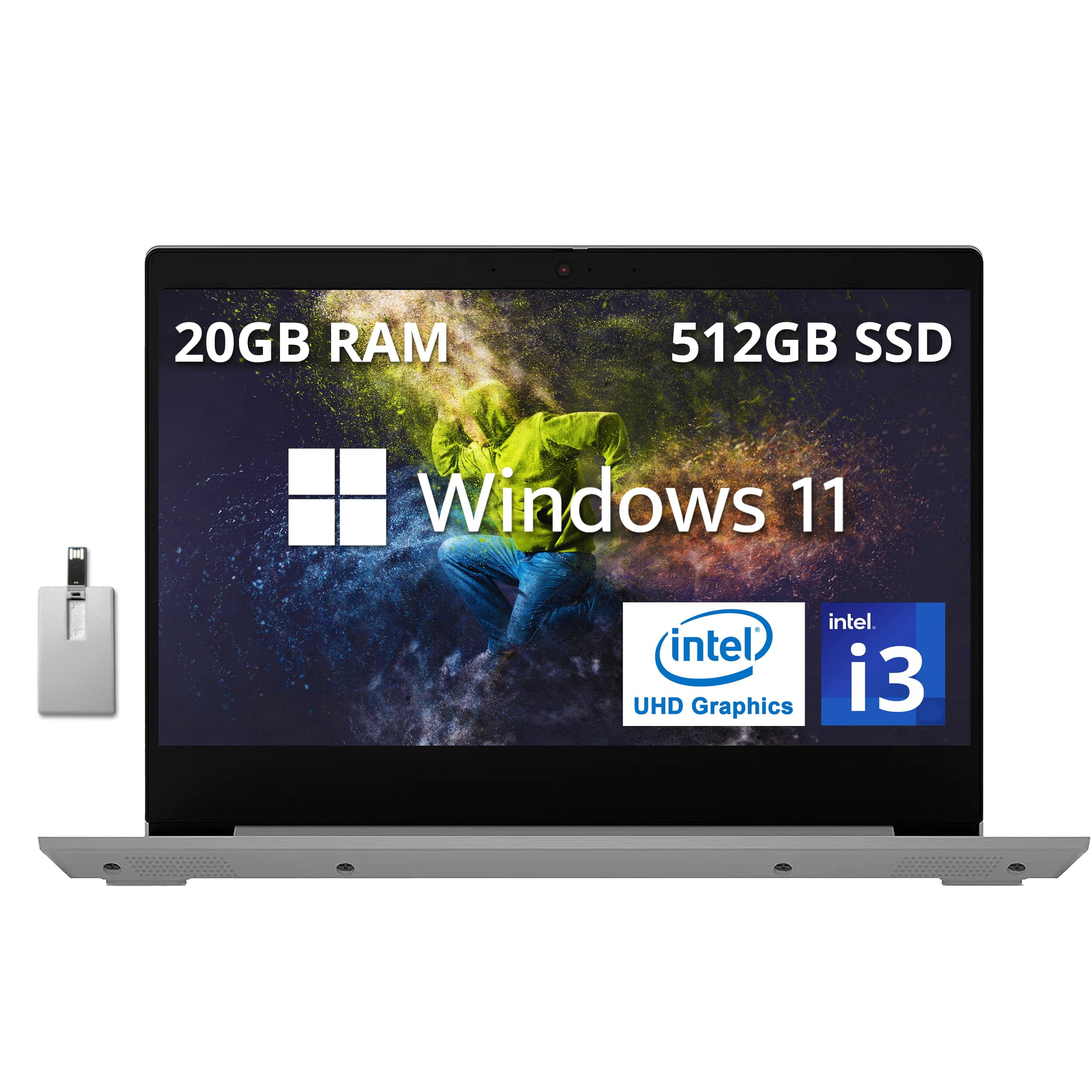 Lenovo 2022 IdeaPad 3i 14" FHD Business and Student Essential Laptop, Intel 11th Gen i3-1115G4 ...