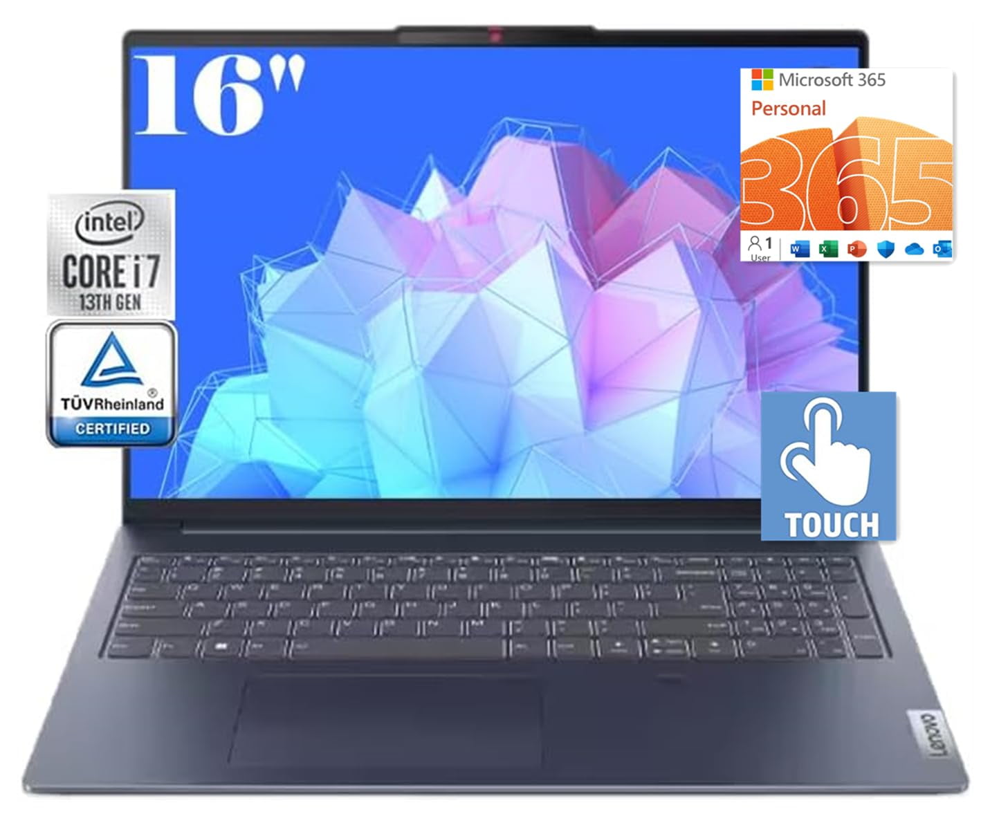 Lenovo 2023 IdeaPad Slim 5i | 16" WUXGA TUV Touchscreen Laptop | 10 ...