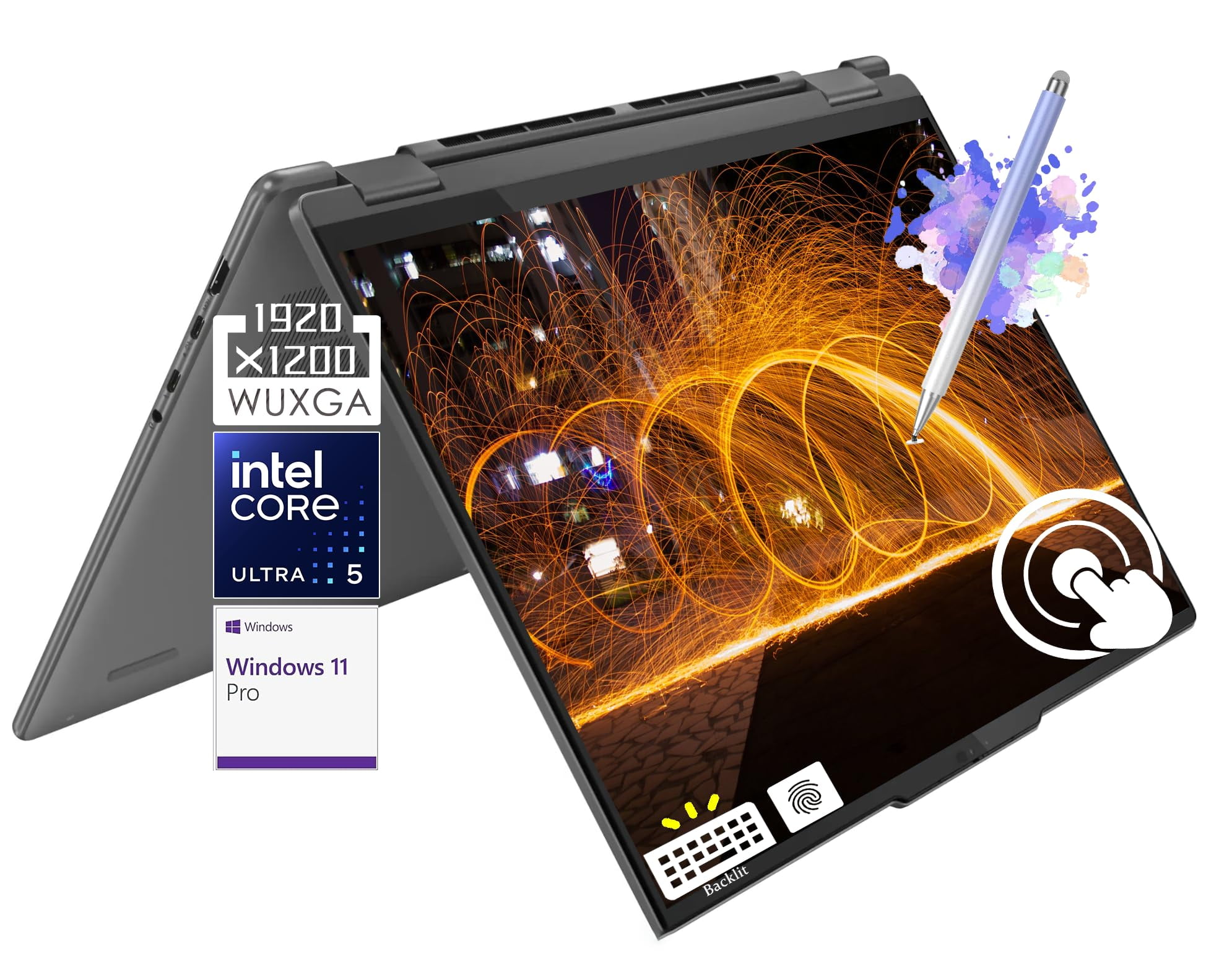 Lenovo 2024 Yoga 7i 2-in-1 Laptop, 16" 2K Touchscreen, Core Ultra 5 ...