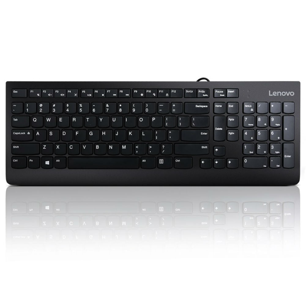 Lenovo 300 Wired USB Computer Keyboard - Black - Walmart.com
