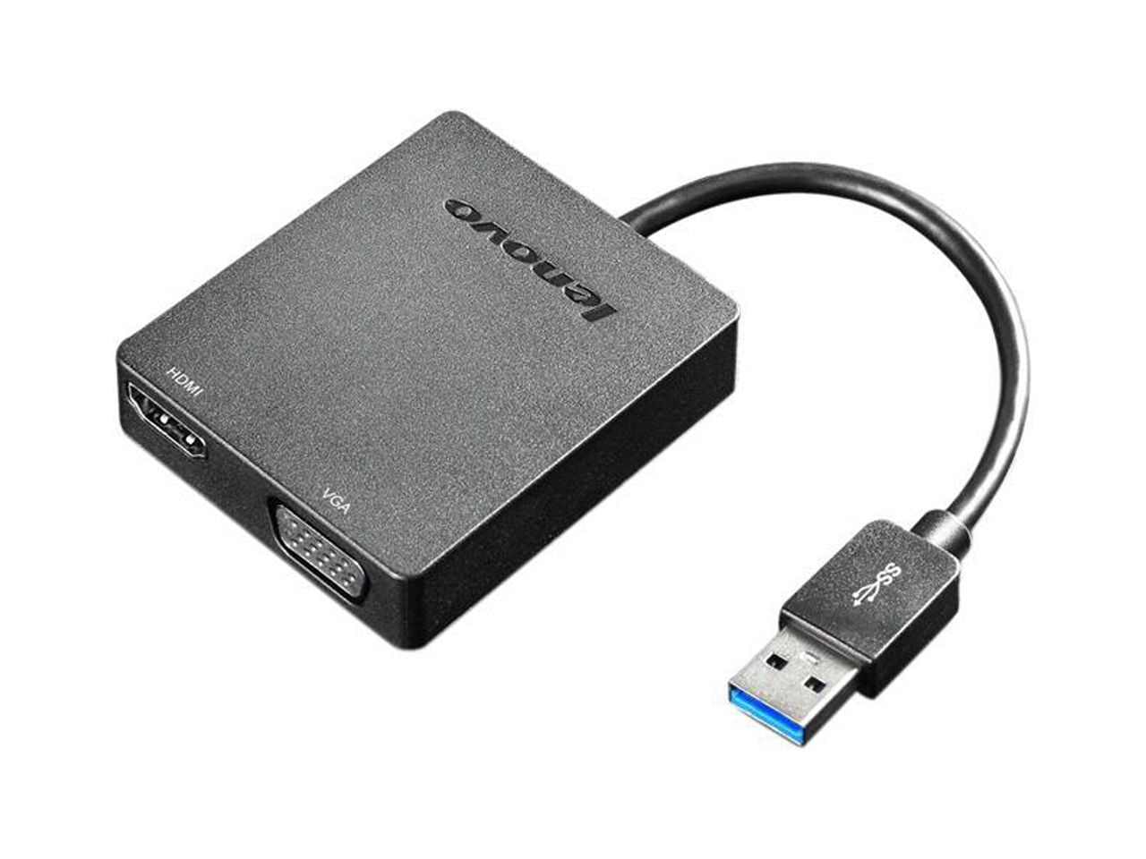 Lenovo 4X90H20061 Universal Usb 3.0 To Vga/Hdmi Adapter - External ...