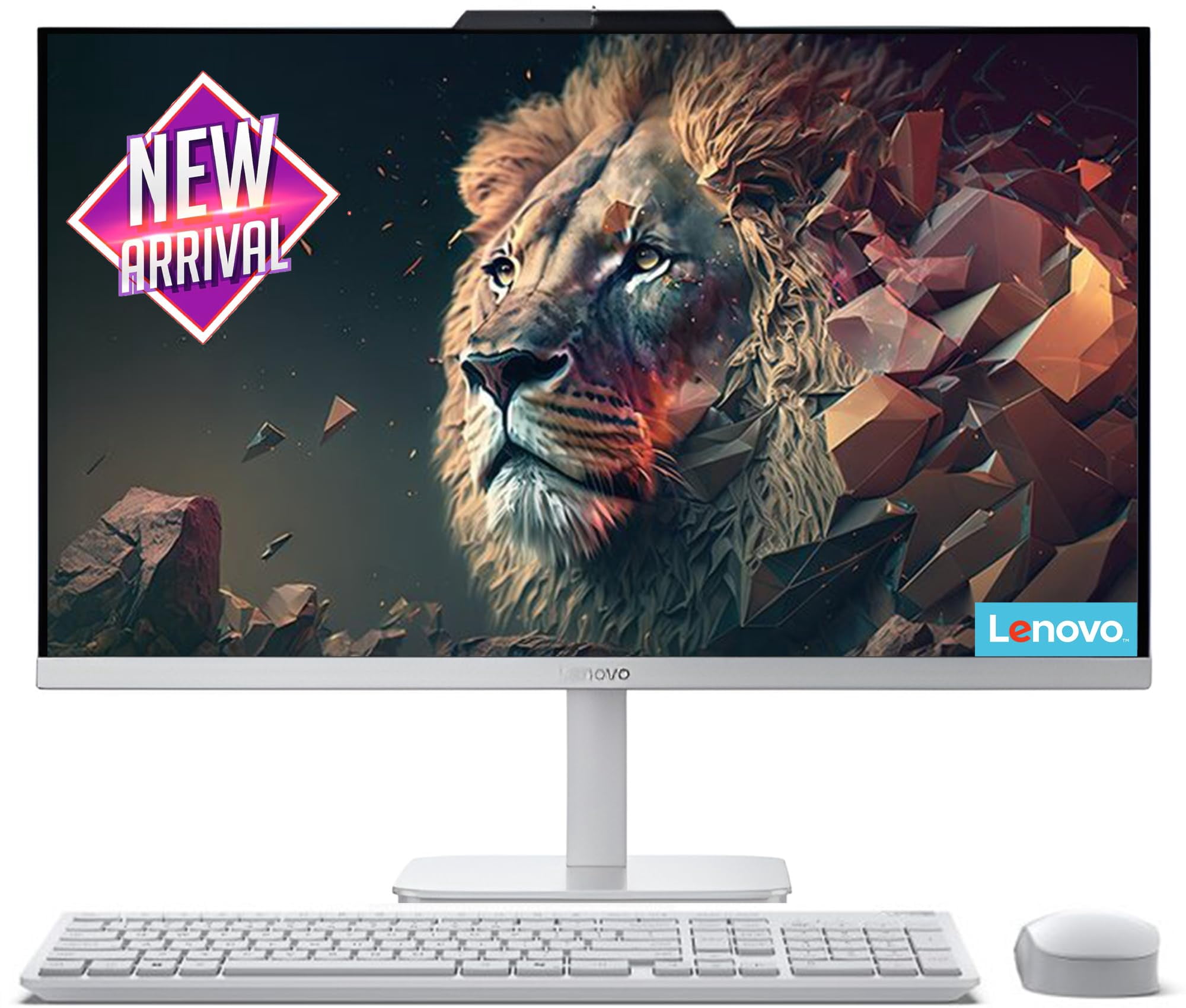 Lenovo All-in-One Desktop with Intel 4-Core Processor| 24 inch Full HD ...