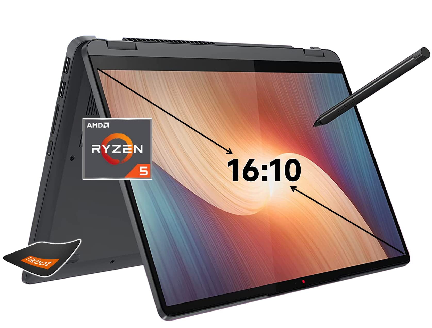 Lenovo Flex 5 14" 2-in-1 16:10 Touchscreen Laptop | AMD Ryzen5 5500U ...